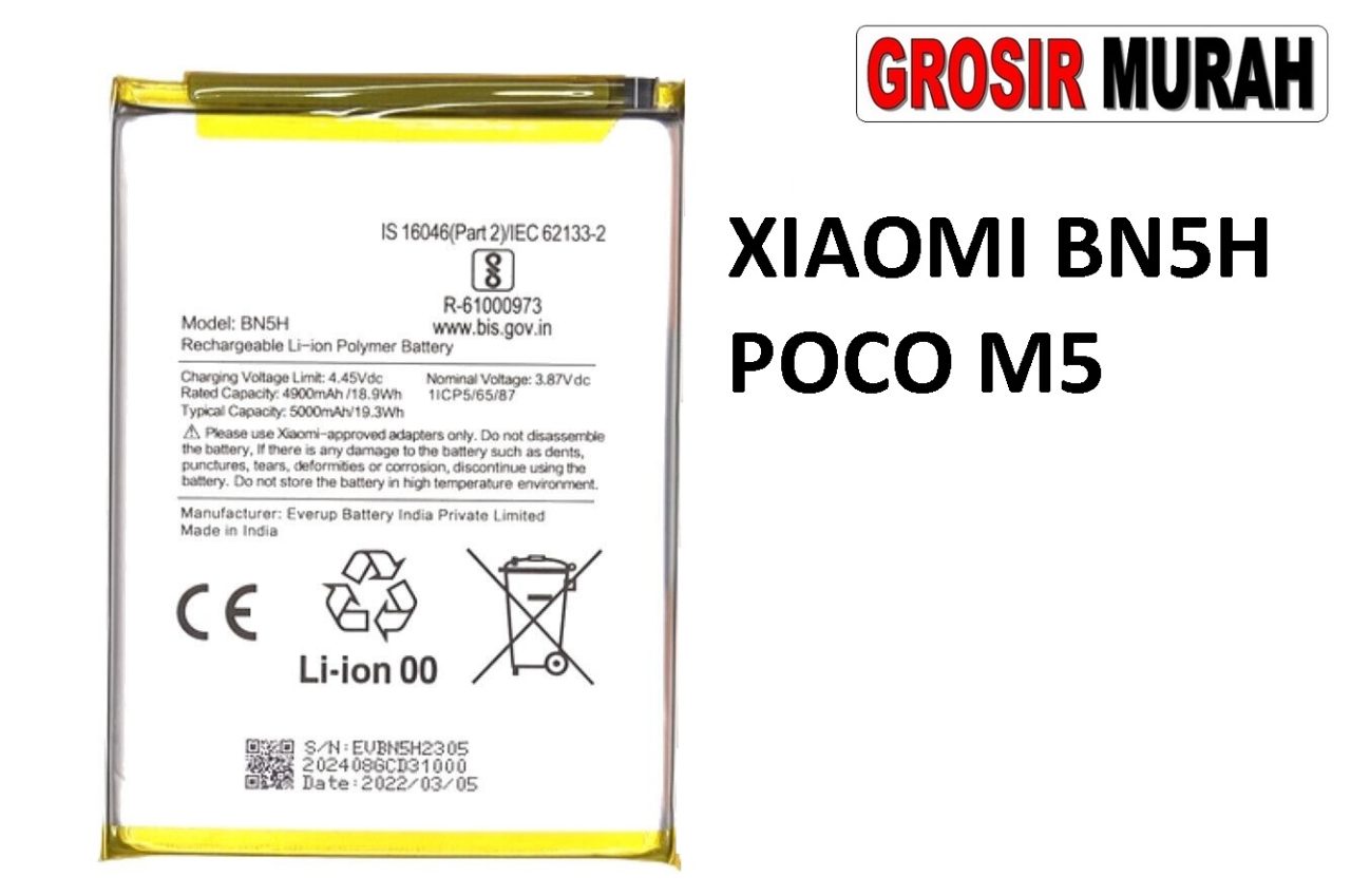 BATERAI XIAOMI BN5H POCO M5 | Toko Libra Jaya | Toko Libra Jaya