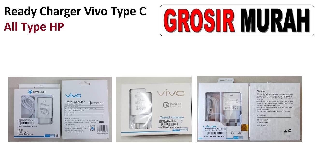 VIVO TYPE C V1020D-EU CHARGER | Toko Librajaya | Toko Librajaya